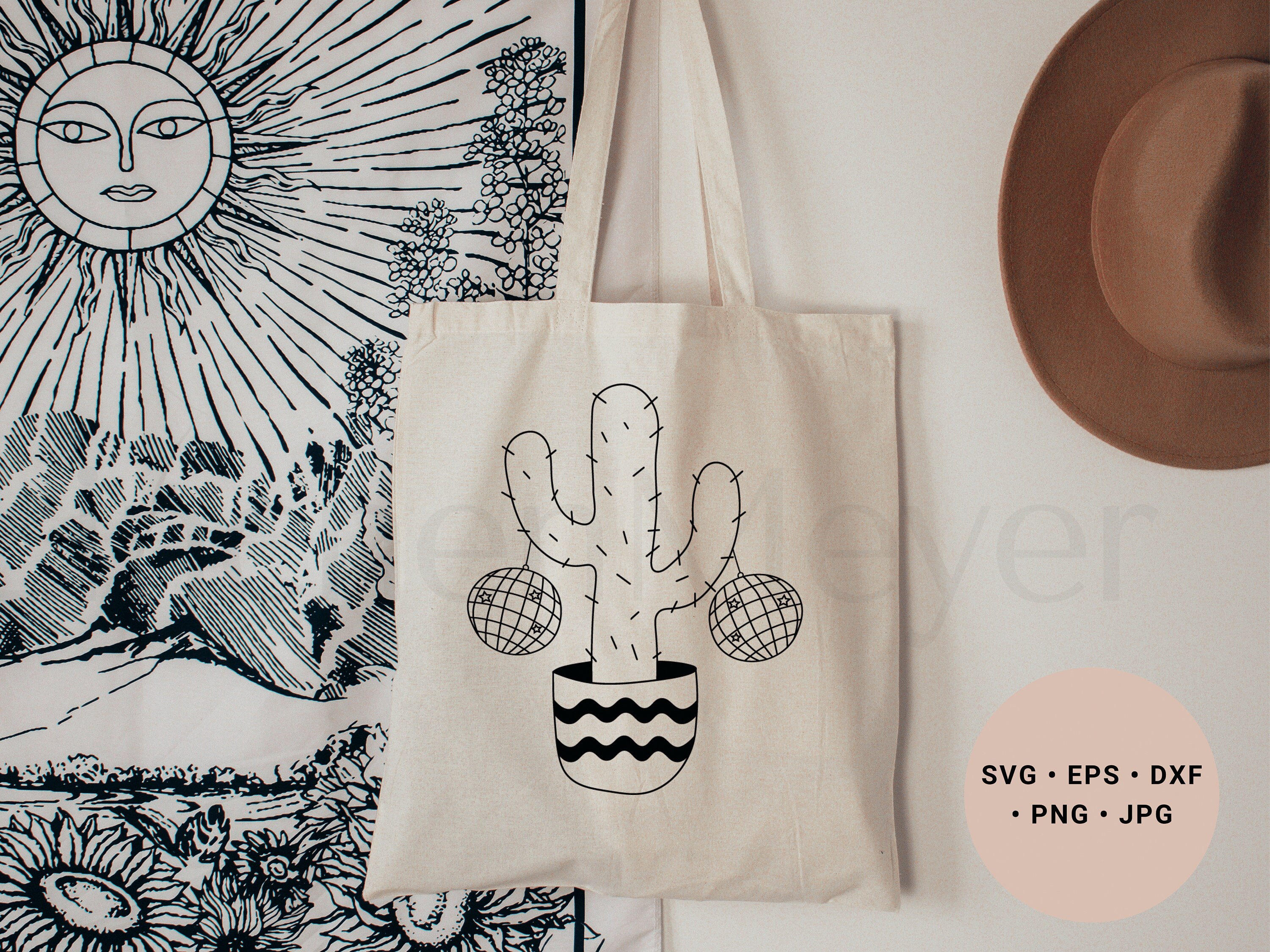 Disco Bachelorette Svg Cactus Svg Disco Ball Svg Groovy | Etsy