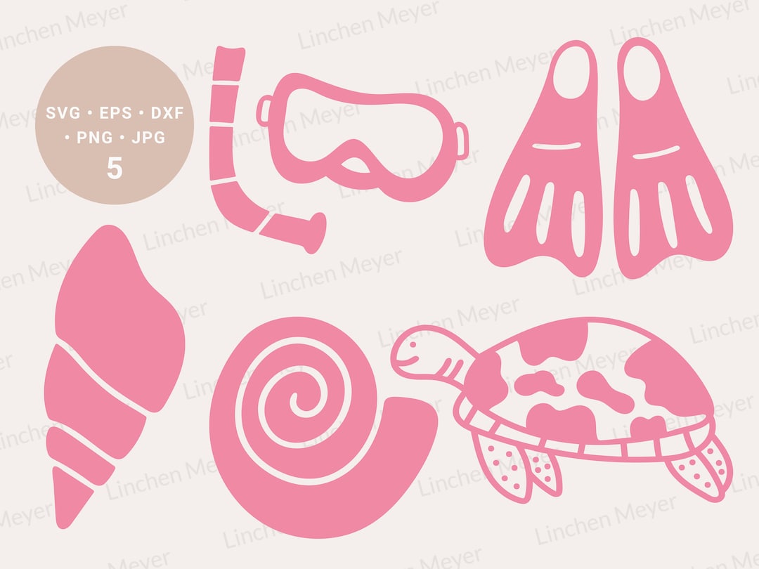 Diving Svg, Beach Diving Svg, Sea Turtle Svg, Diving Mask Svg, Scuba ...