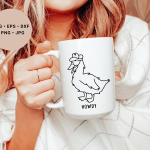 Cowboy Duck Svg, Cowboy Hat Svg, Farm Animal Svg, Western Svg, Funny ...