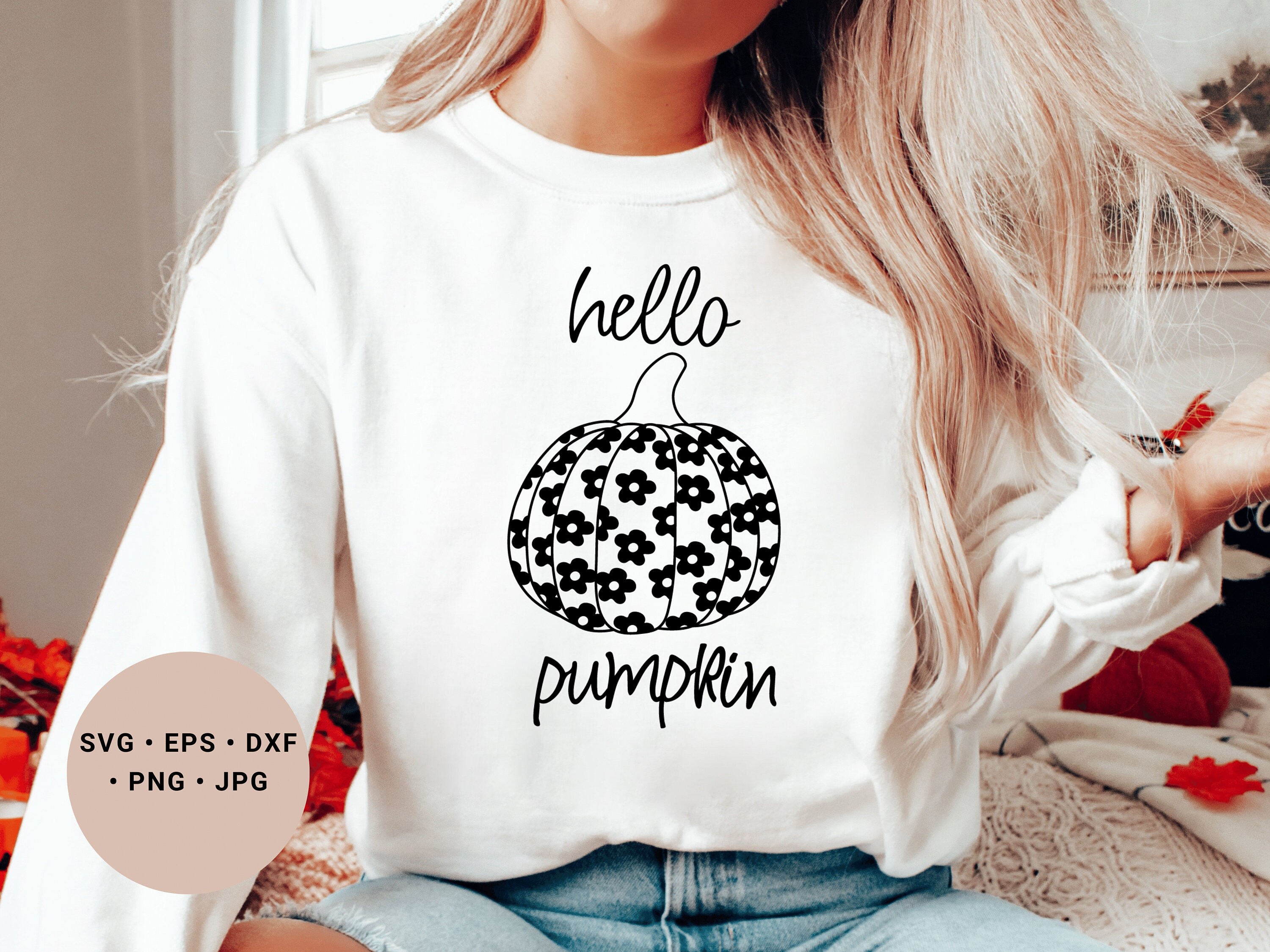 Retro Pumpkin Svghello Pumpkin Svg Pumpkin Svg Daisy Svg - Etsy