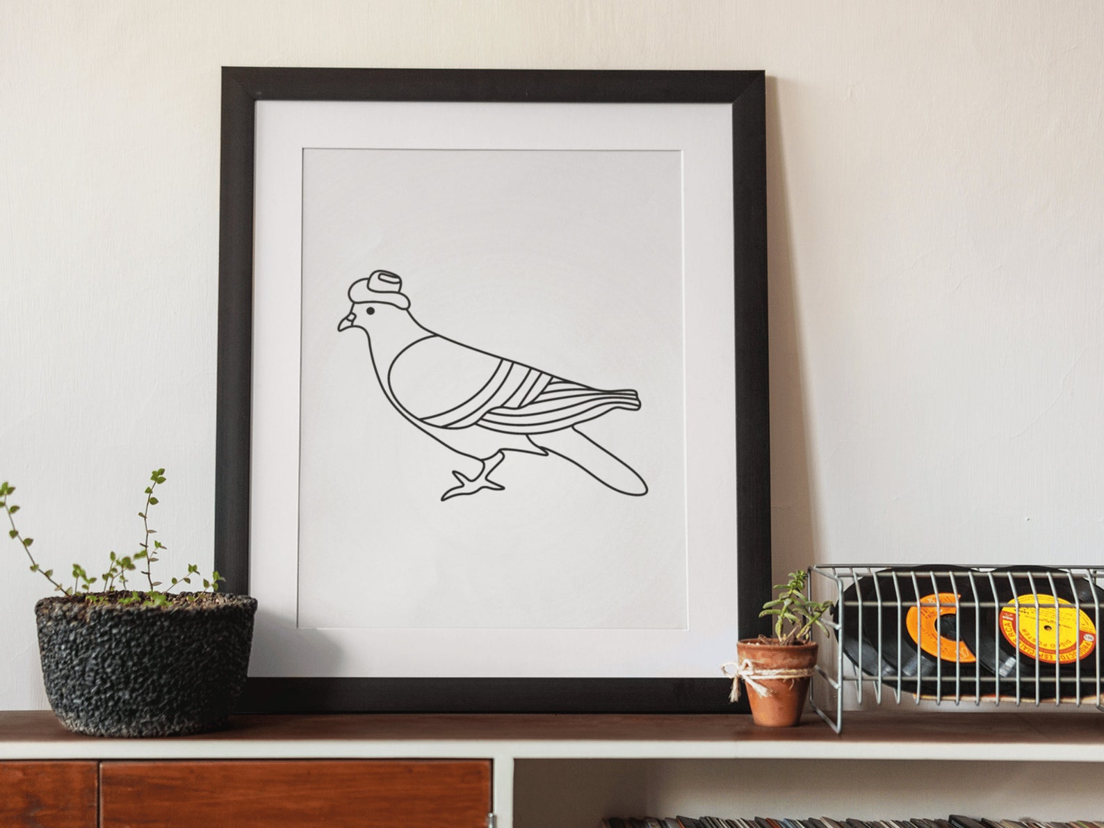 Cowboy Bird Svg, Cowboy Pigeon Svg, Western Bird Svg, Pigeon With ...
