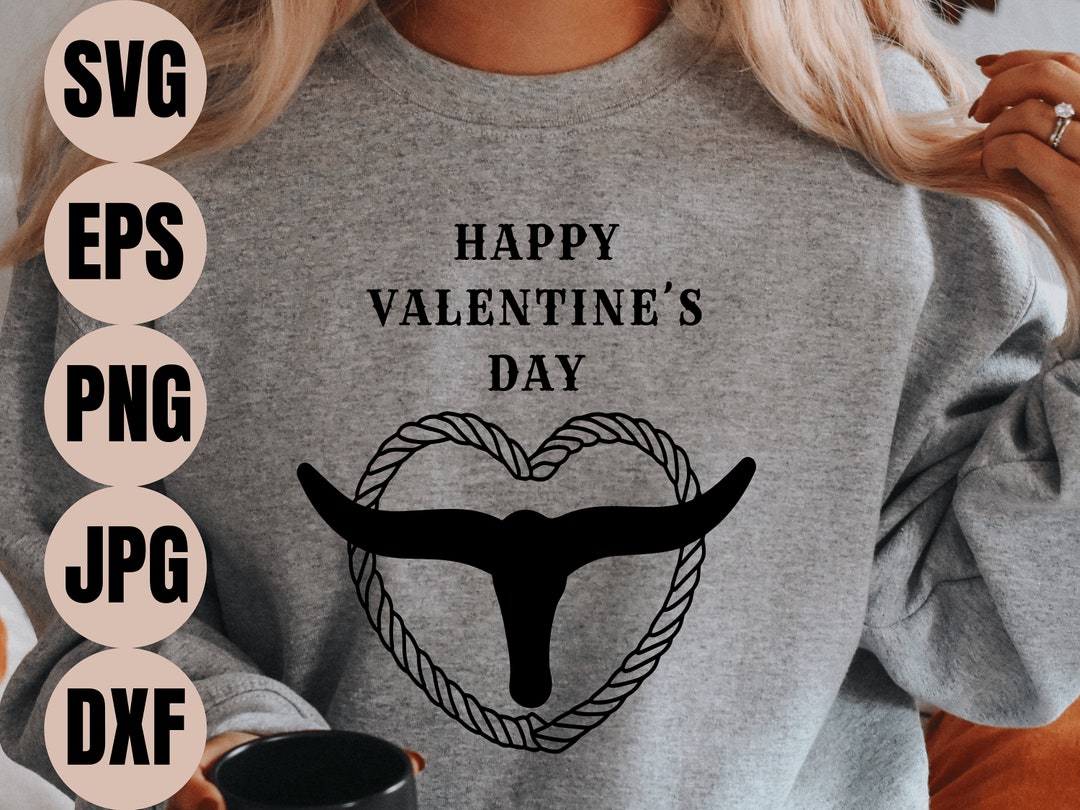 Cowboy Valentine Svg, Cowboy Valentine Png, Cow Skull Svg, Western ...
