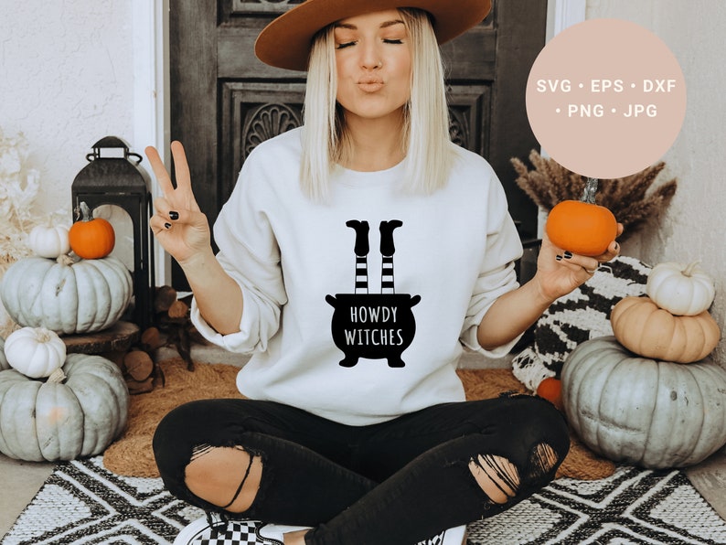 Howdy Witches Svg Witch Svg Cowboy Boots Svg Witch Legs - Etsy