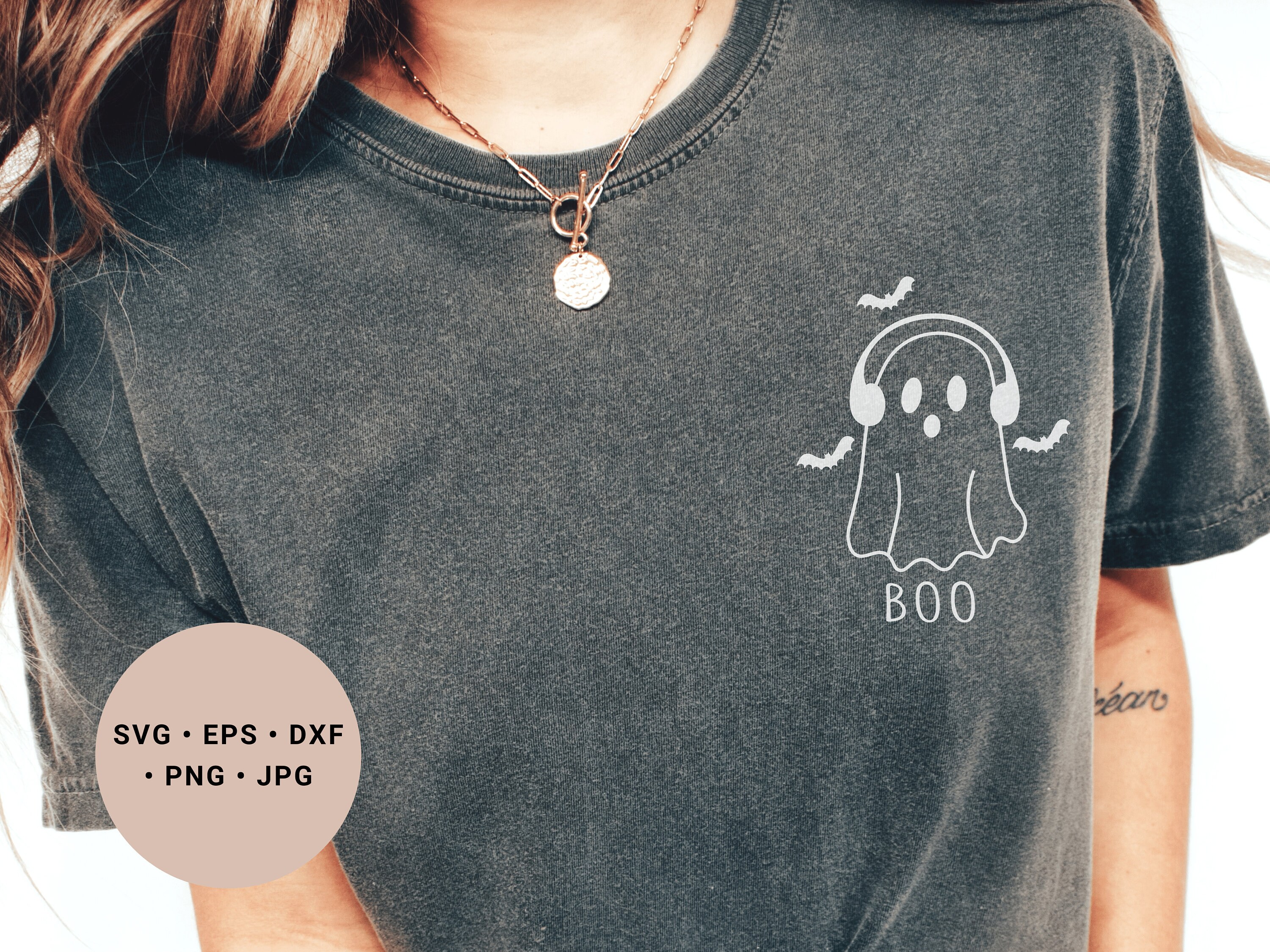 Ghost Svg Boo Svg Cute Ghost Svg Music Ghost Svg Bat Svg - Etsy