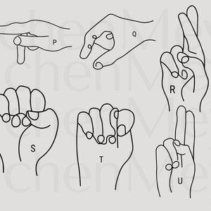 American Sign Language Hand, Sign Language Svg, Asl Alphabet, Hand Sign ...