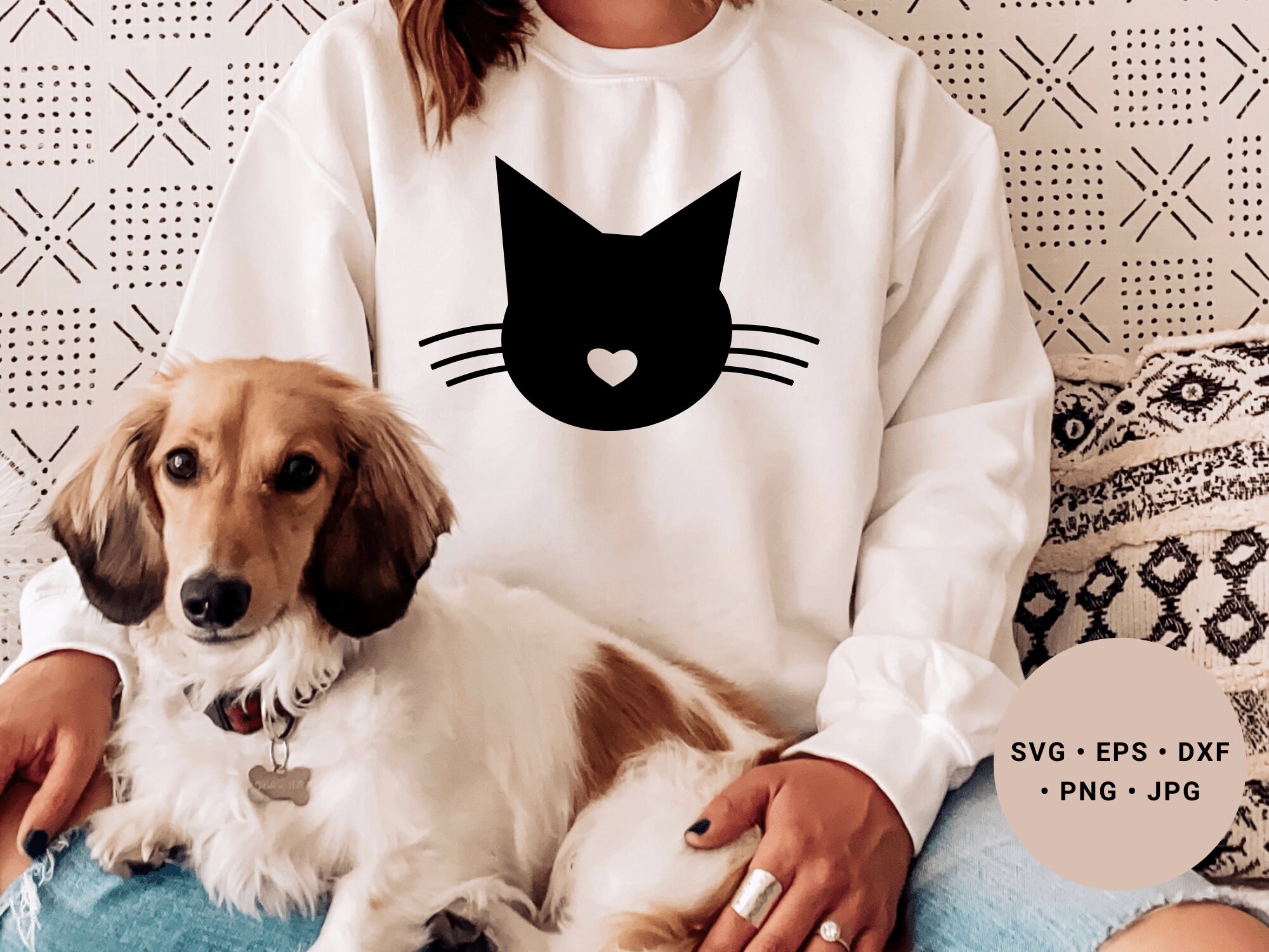 Cat Heart Svg Black Cat Svg Cat Valentine Svg Cat Head Svg - Etsy