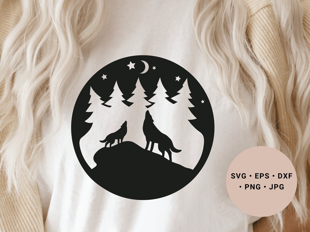 Wolf Svg File, Wolf Svg File for Cricut, Wolf Howling Svg, Wolf Lover ...