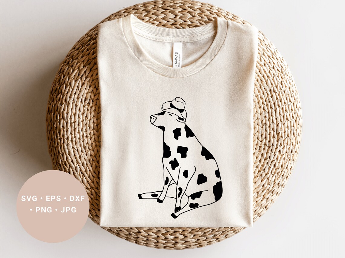 Cowboy Cow Svg Cute Cow Svg Western Svg Cowboys Svg Cowboy - Etsy
