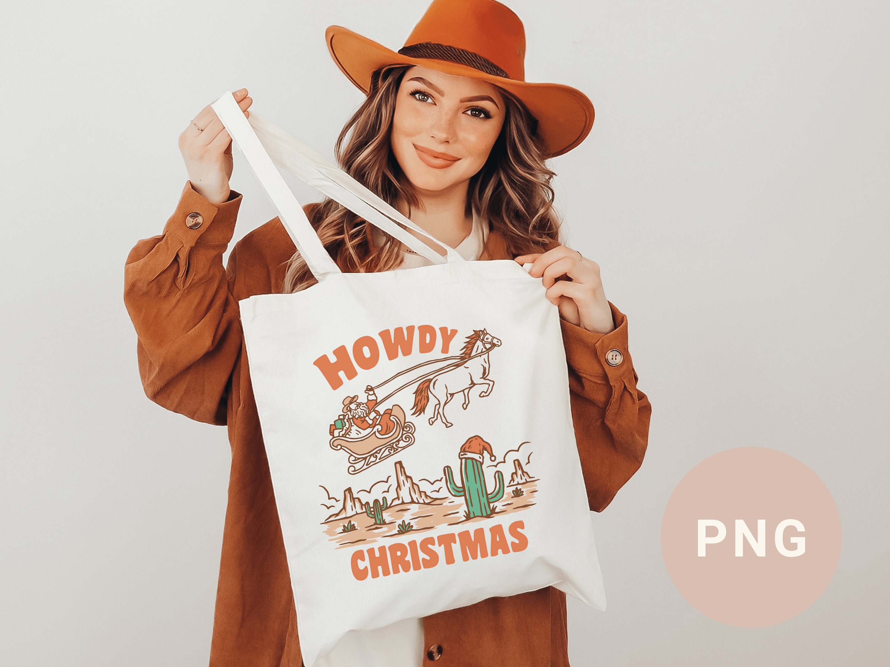 Howdy Christmas Png Cowboy Santa Png Retro Christmas Png - Etsy