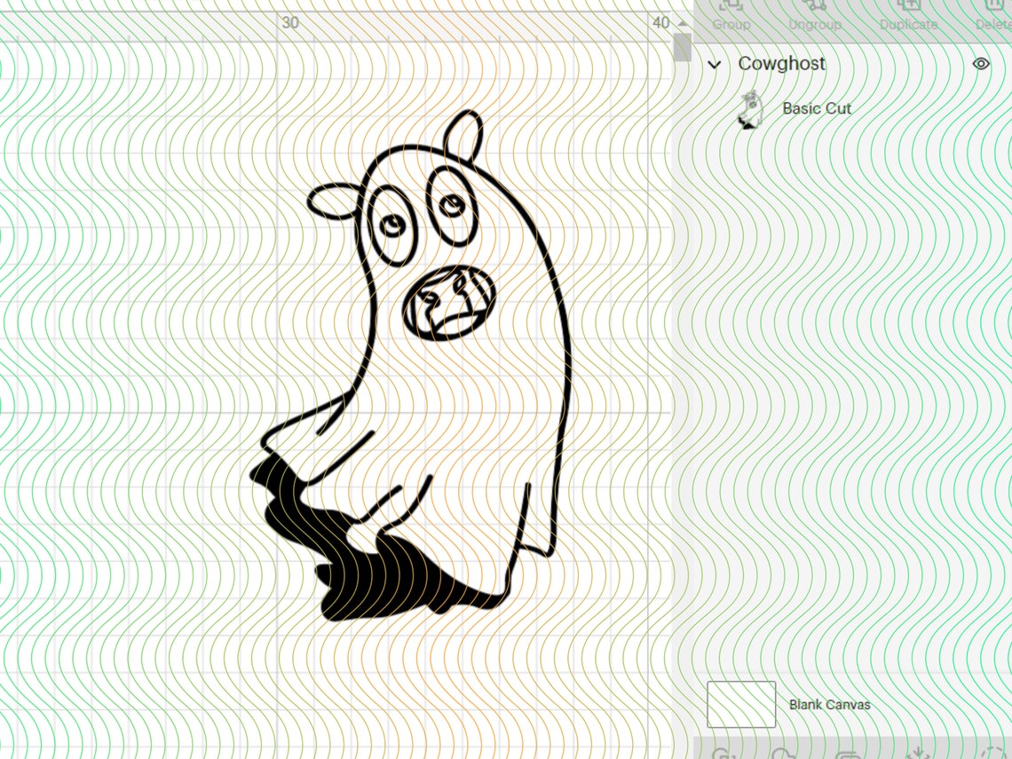 Cow Svg Ghost Svg Cow Ghost Svg Cute Ghost Svg Western - Etsy