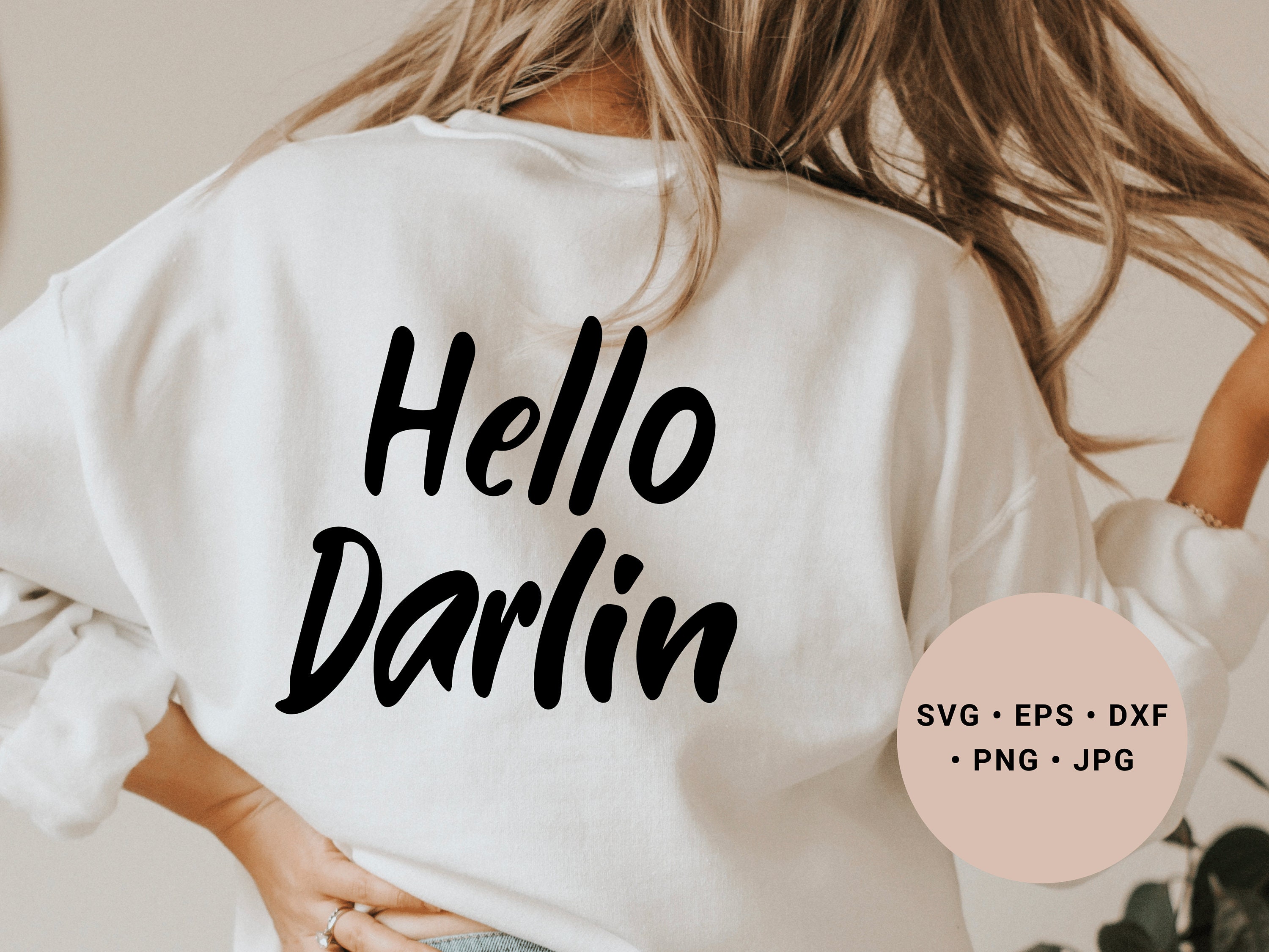 Hello Darlin Svg Country Music Girl Svg Southern Girl Svg - Etsy