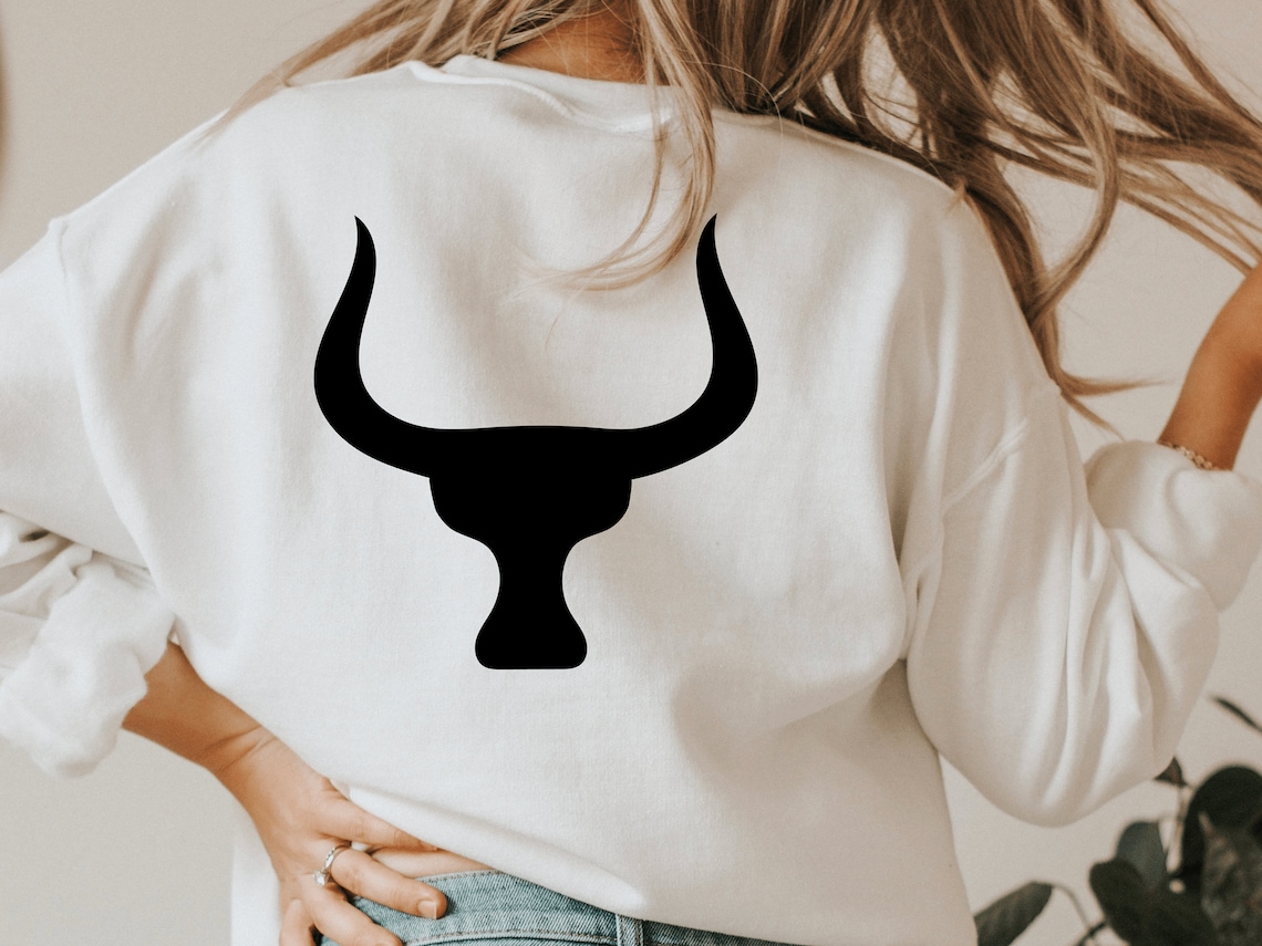 Bull Head Svg Cow Svg Bull Horn Svg Cowboys Svg Western | Etsy