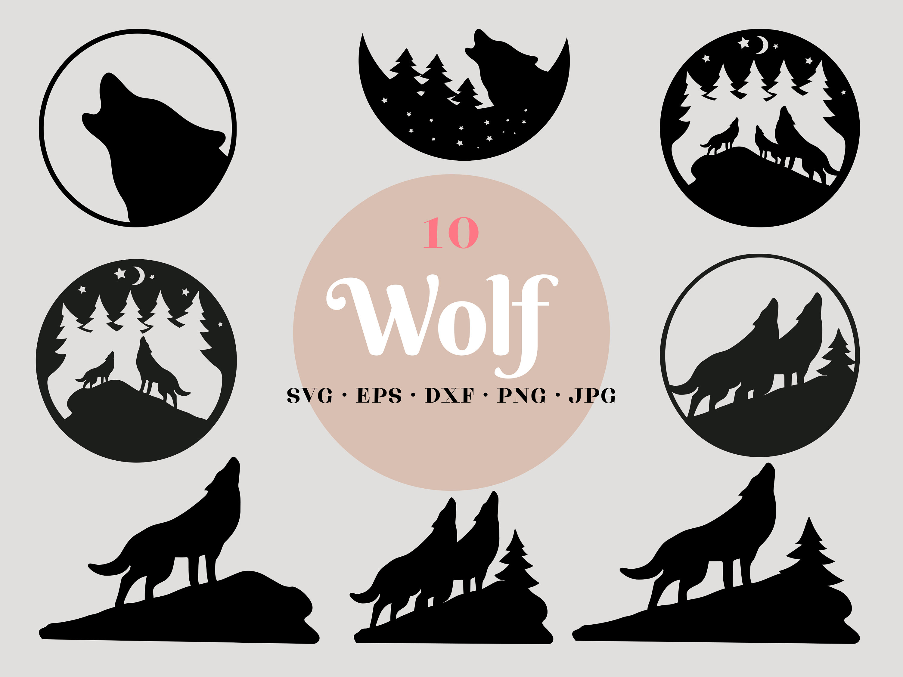 Wolf Svg, Wolf Pack Svg, Howling Wolf Svg, Wolf Shirt Svg, Wolf Png ...
