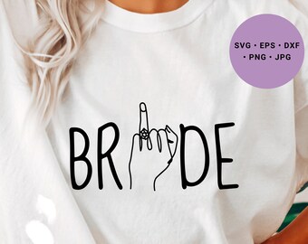 Bride Wedding Finger Ring Svg - Etsy