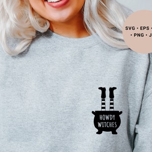 Howdy Witches Svg, Witch Svg, Cowboy Boots Svg, Witch Legs Svg, Spooky ...