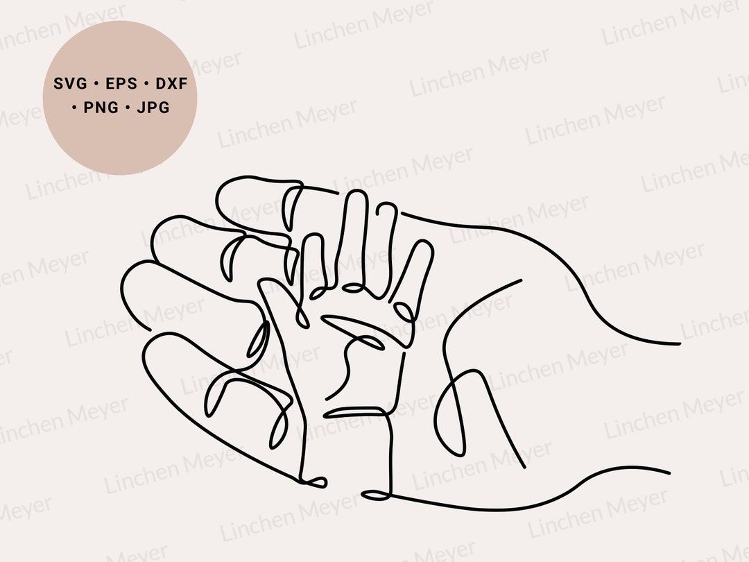 Father and Baby Holding Hands Svg, Fathers Day Svg, Cricut Dad Baby ...