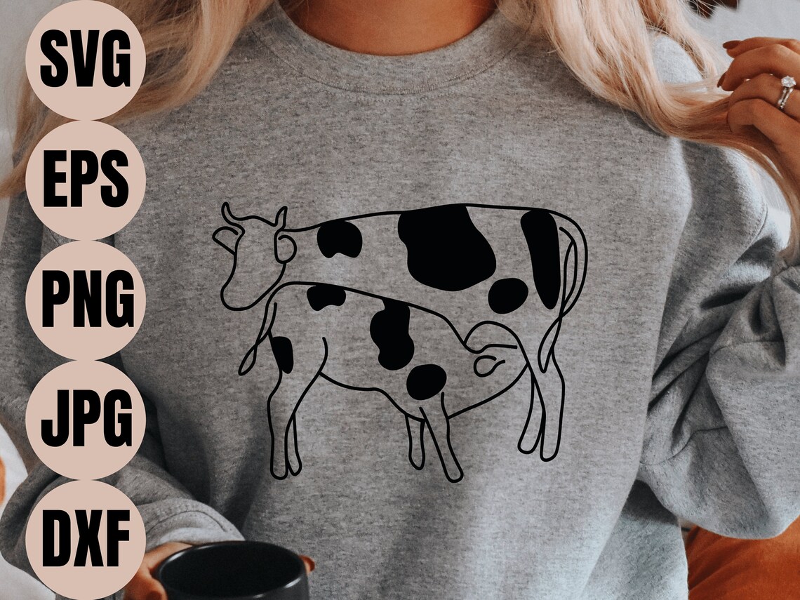 Holstein Cow Svg Western Svg Cattle Svg Diary Cow Svg | Etsy