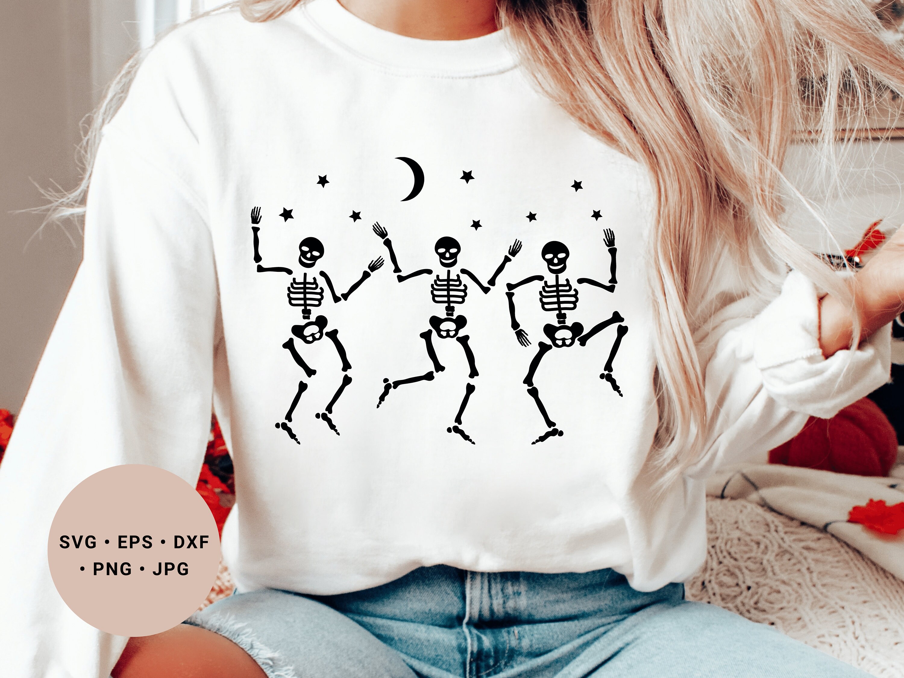 Dancing Skeleton Svg, Halloween Dancing Skeleton Svg, Spooky Season Svg ...