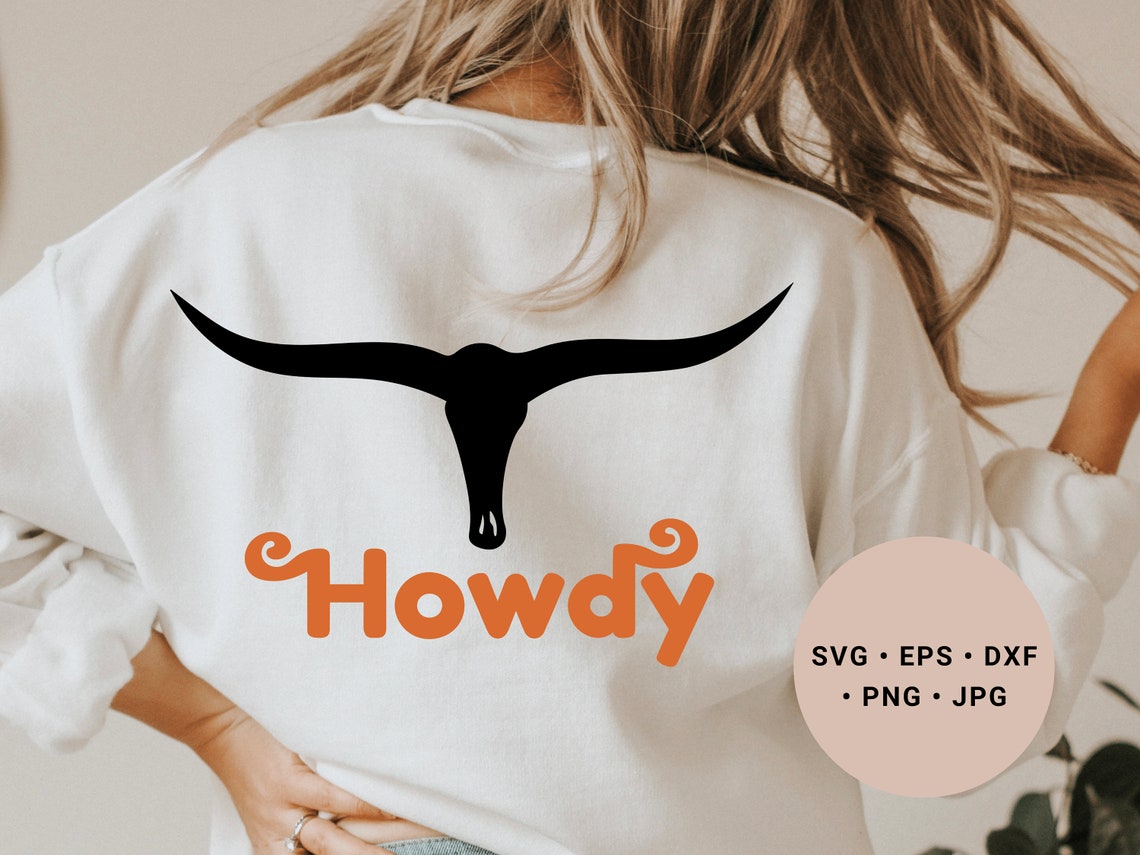 Howdy Svg Longhorn Svg File Texas Longhorn Western Svg - Etsy.de
