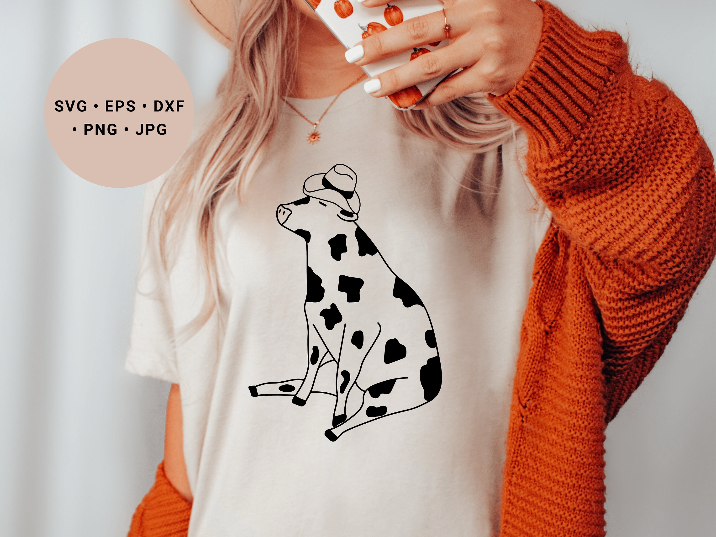 Cowboy Cow Svg Cute Cow Svg Western Svg Cowboys Svg Cowboy - Etsy