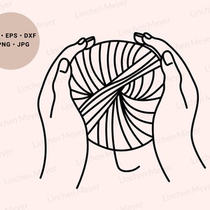 Yarn Ball Svg, Crochet Svg, Crochet Clipart, Knitting Wool Svg ...
