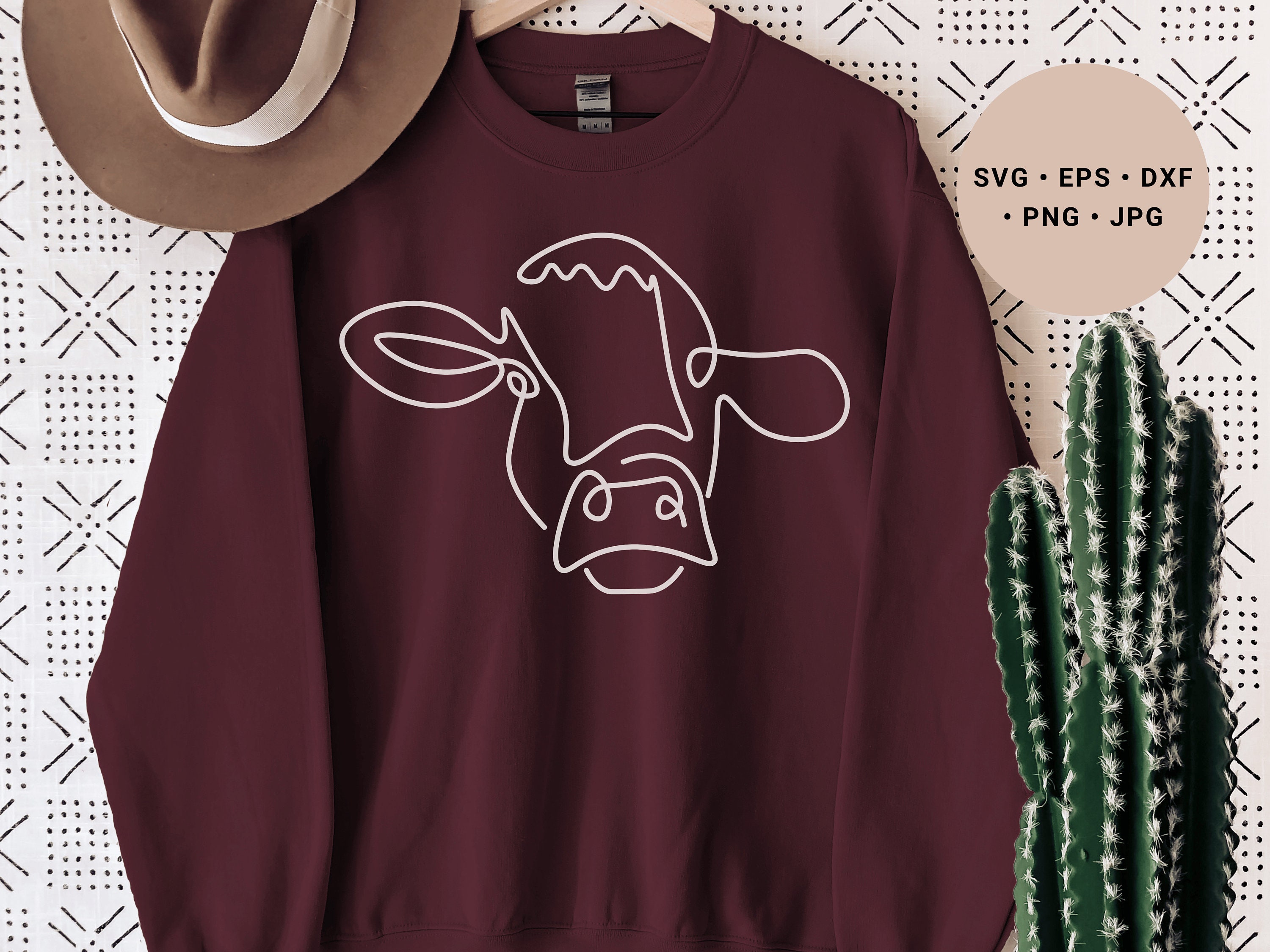 Cow Svg, Western Svg, Cow Line Art Svg, Cowboys Svg, Texas Svg, Cattle ...