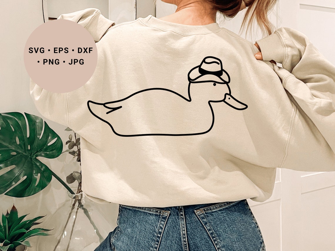 Western Svg, Cowboy Duck Svg, Duck Svg, Cowboy Hat Svg, Rodeo Svg ...