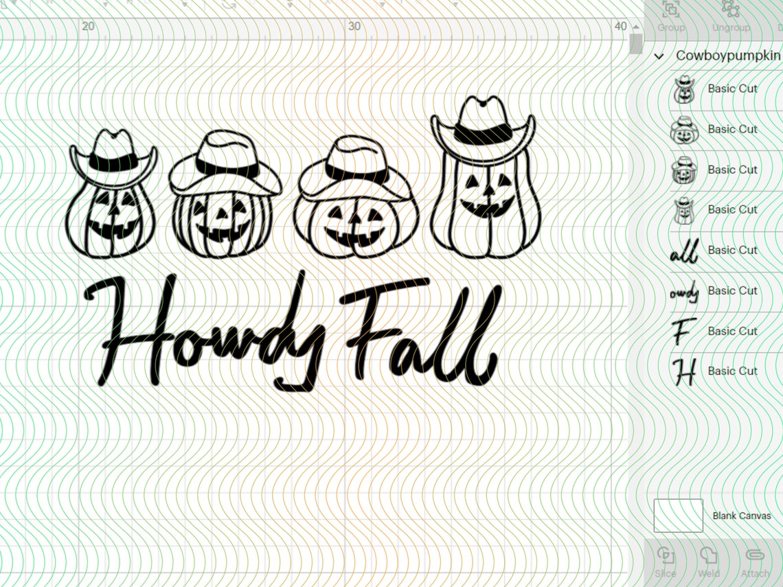 Cowboy Pumpkin Svg, Cowboy Hat Svg, Western Fall Svg, Hello Pumpkin Svg ...