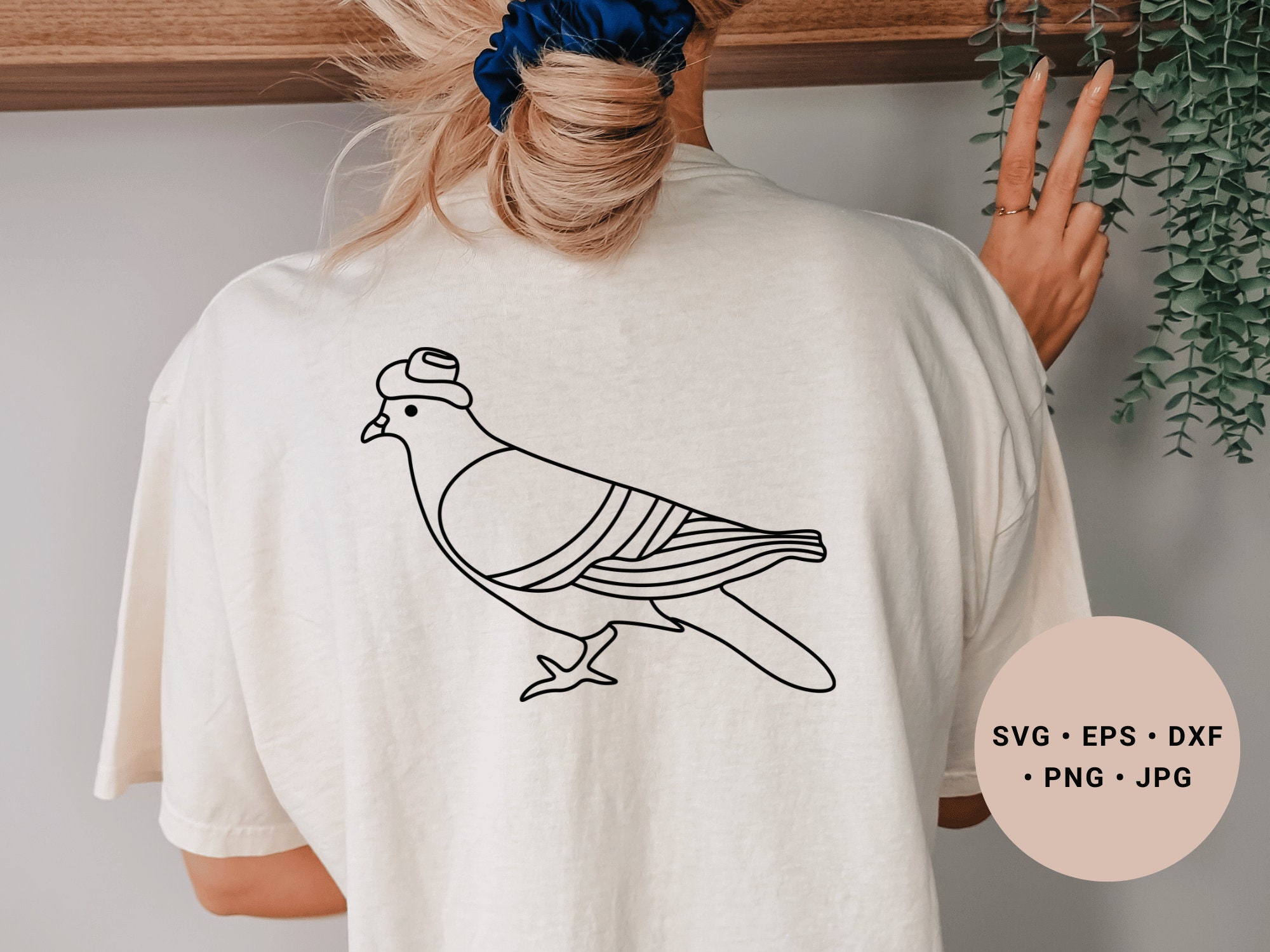 Cowboy Bird Svg Cowboy Pigeon Svg Western Bird Svg Pigeon - Etsy