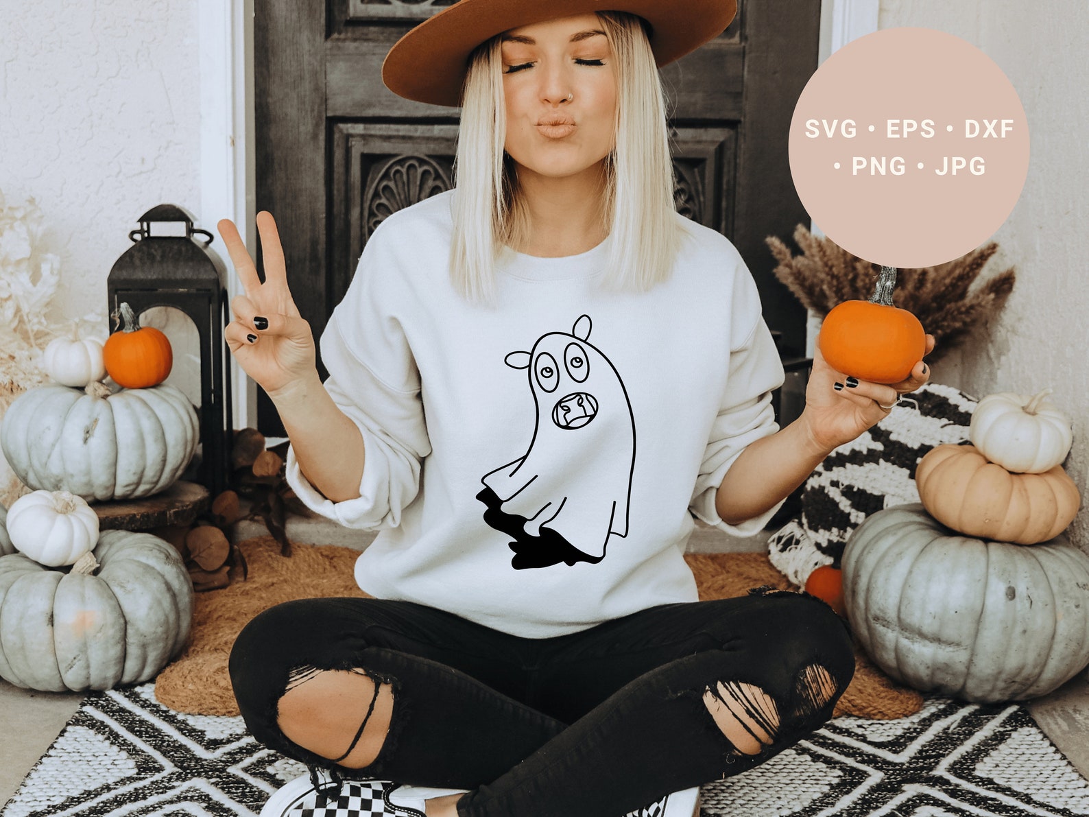 Cow Svg Ghost Svg Cow Ghost Svg Cute Ghost Svg Western - Etsy