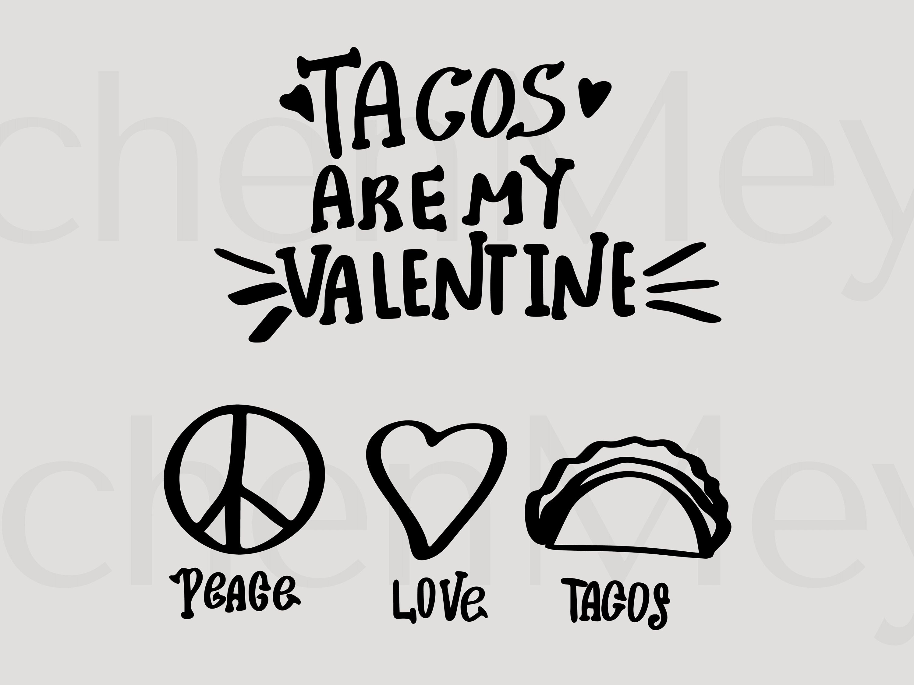 Funny Taco Svg Bundle Peace Love Tacos Svg Taco Twosdays | Etsy