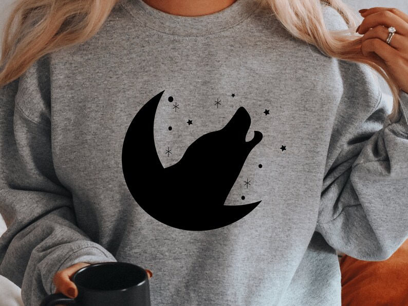 Mystical SVG, Magical SVG, Spiritual SVG, Moon Svg, Boho Svg, Wolf Svg ...