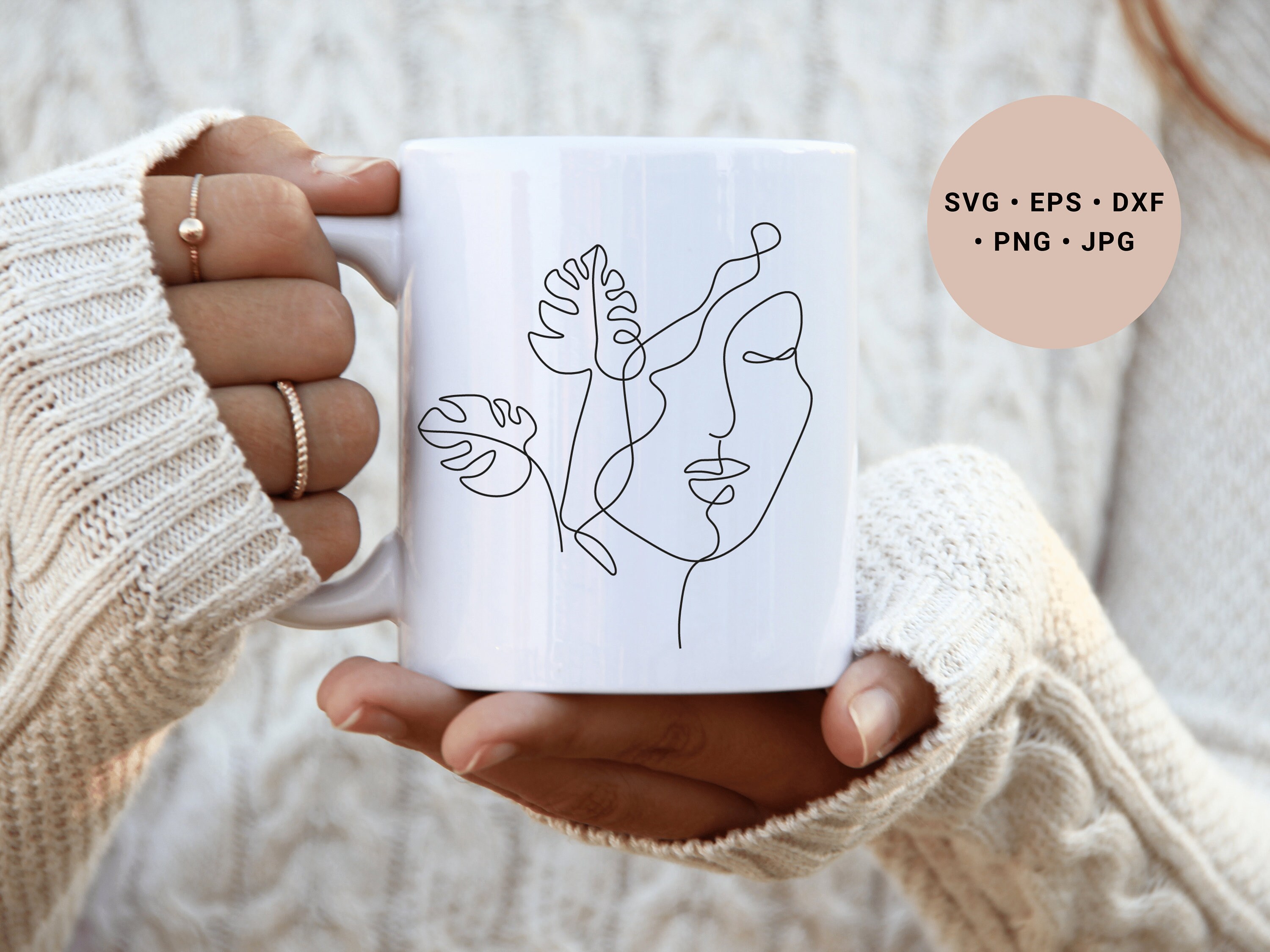 Monstera Svg Abstract Face Svg Monstera Leaf Svg Floral - Etsy