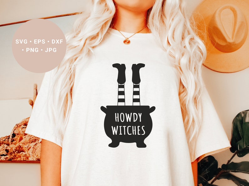 Howdy Witches Svg Witch Svg Cowboy Boots Svg Witch Legs - Etsy