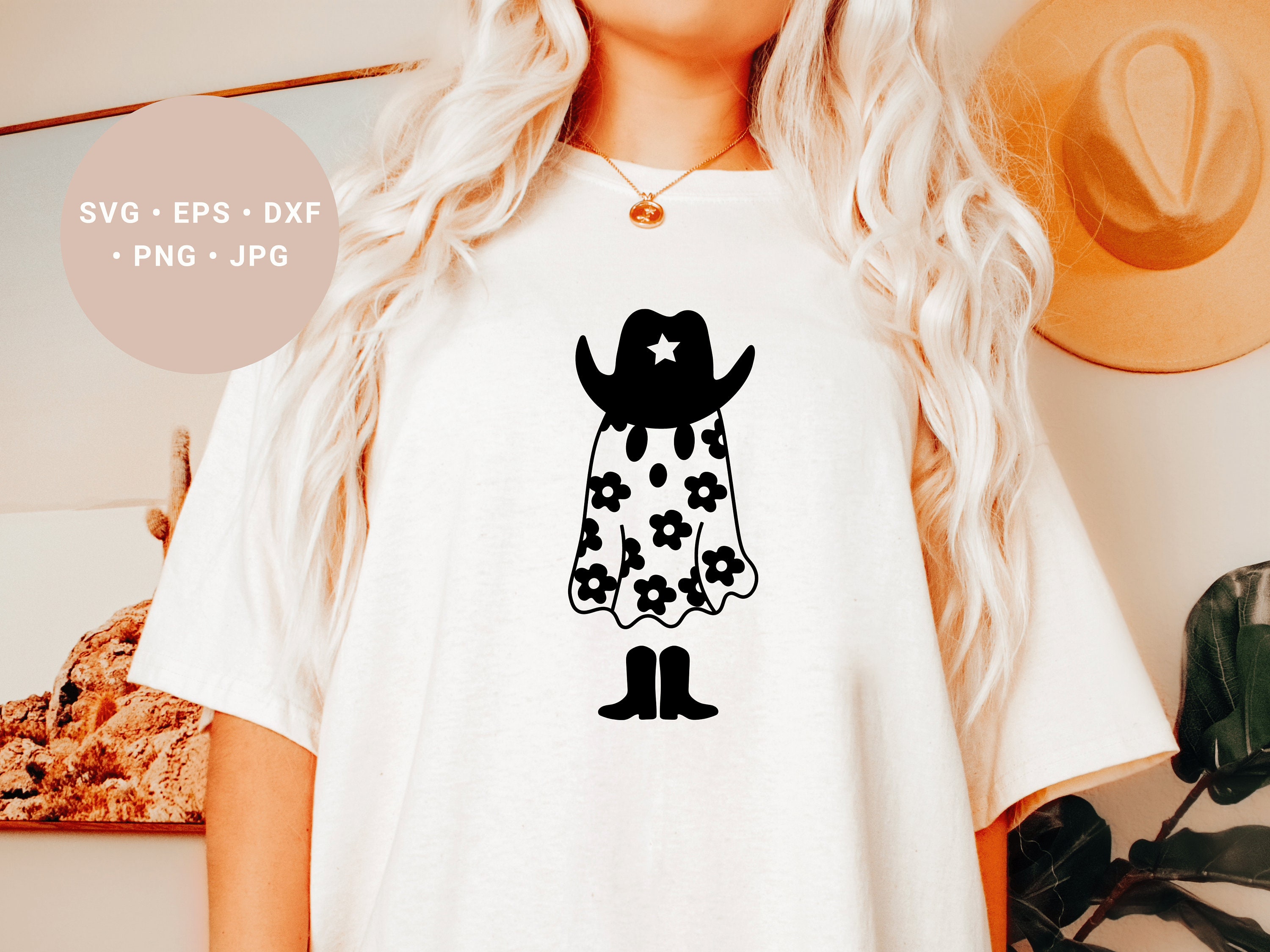 Cowboy Ghost Svg Western Halloween Svg Ghost Png Cowboy - Etsy.de