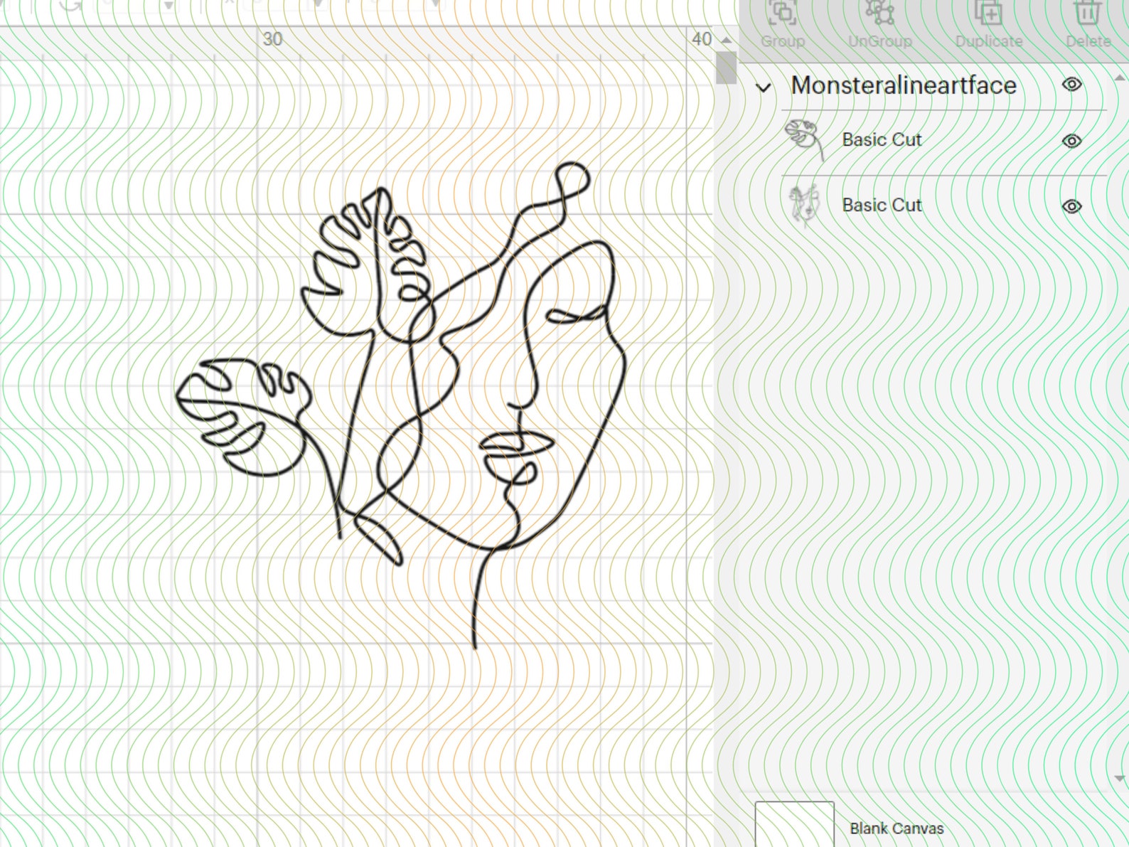 Monstera Svg, Abstract Face Svg, Monstera Leaf Svg, Floral Woman Svg ...