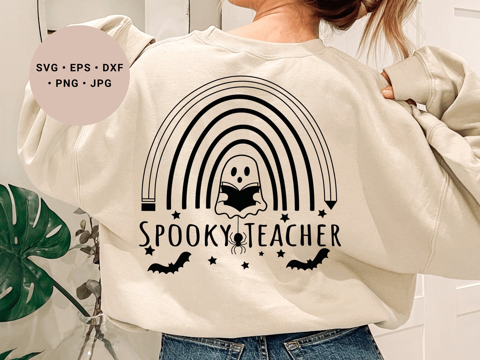 Ghost Teacher Svg Teacher Halloween Svg Spooky Teacher Svg - Etsy