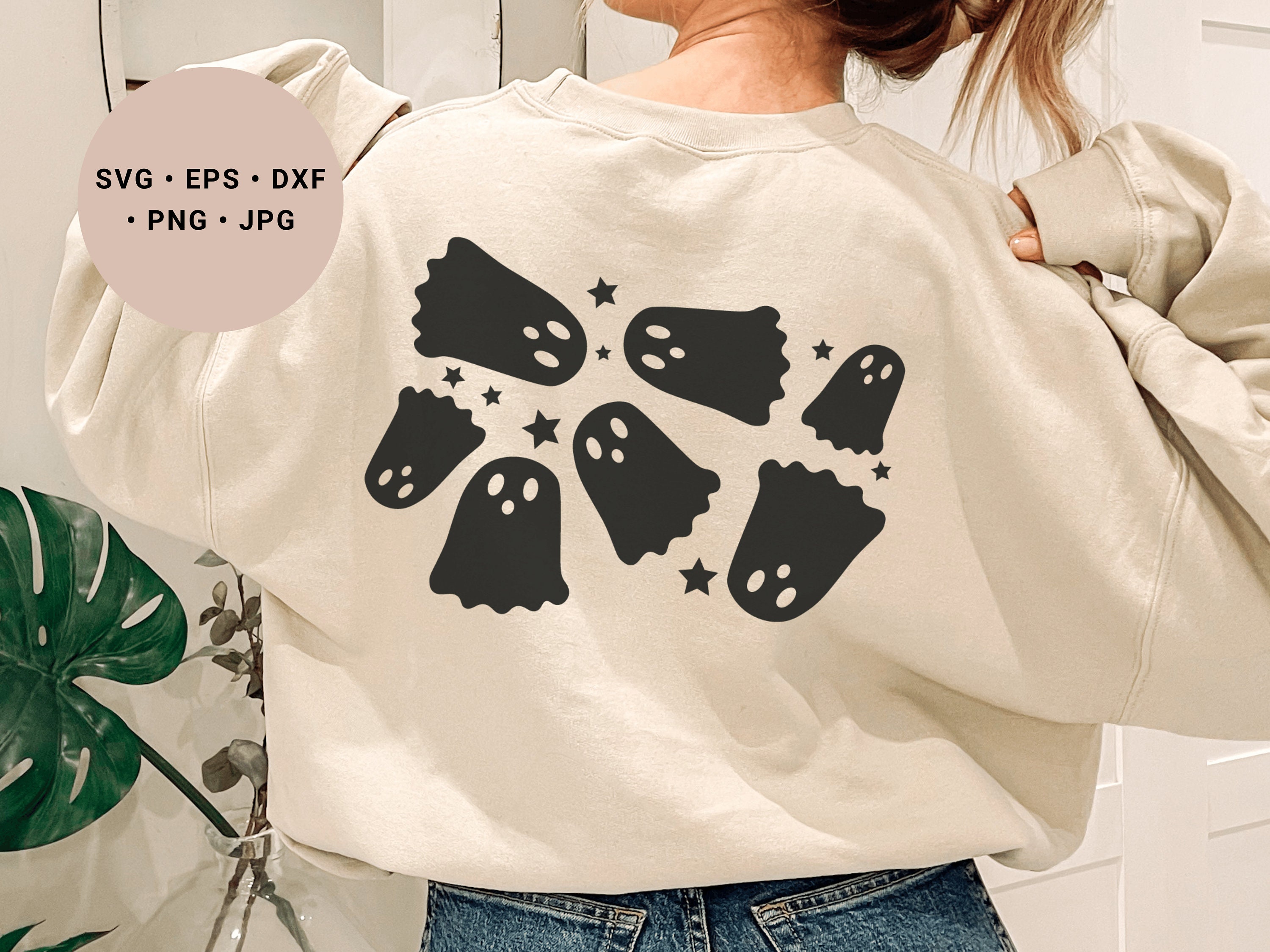 Cute Ghost Svg Halloween Ghost Svg Ghost Face Svg Spooky - Etsy