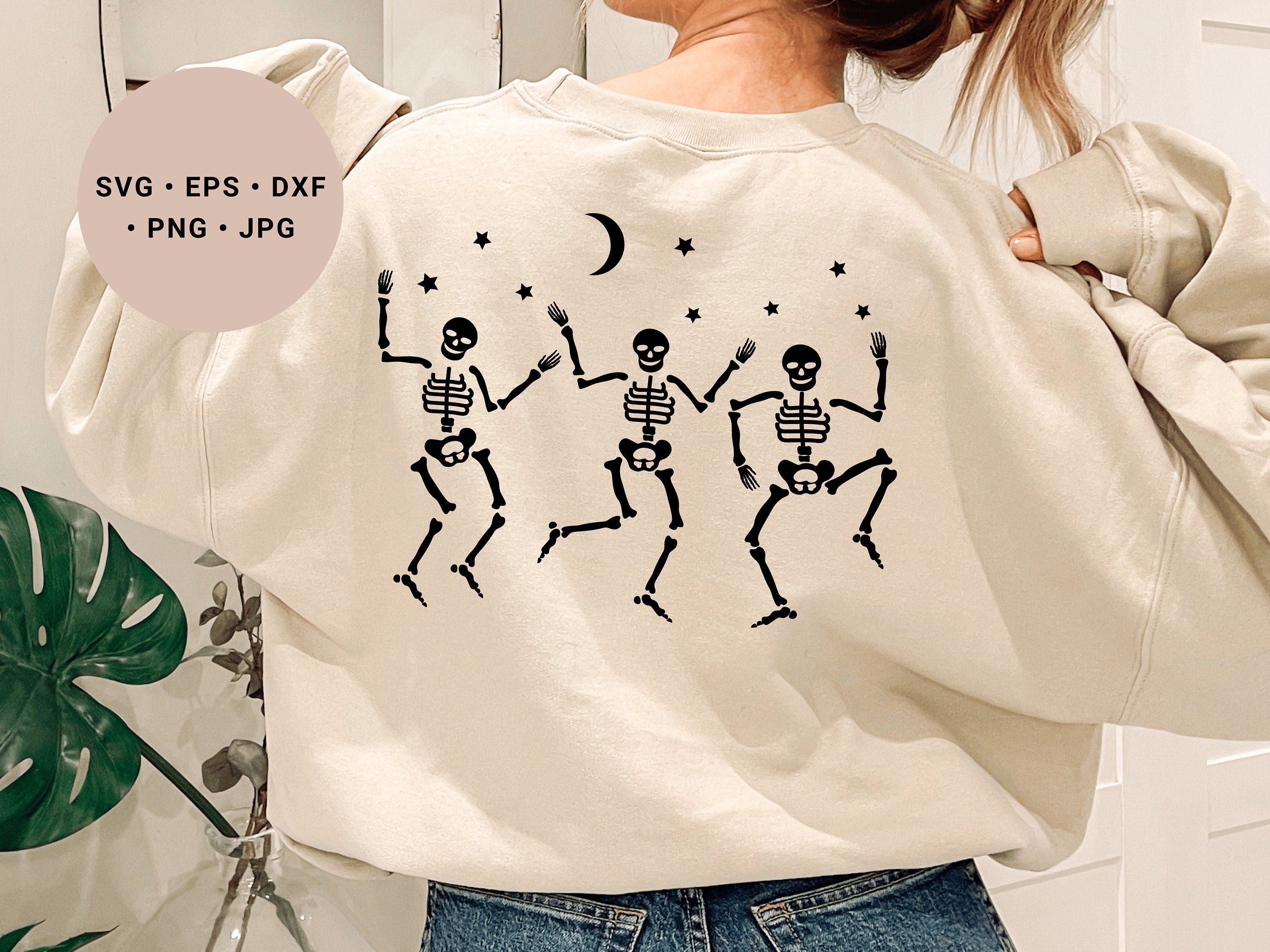 Dancing Skeleton Svg, Halloween Dancing Skeleton Svg, Spooky Season Svg ...