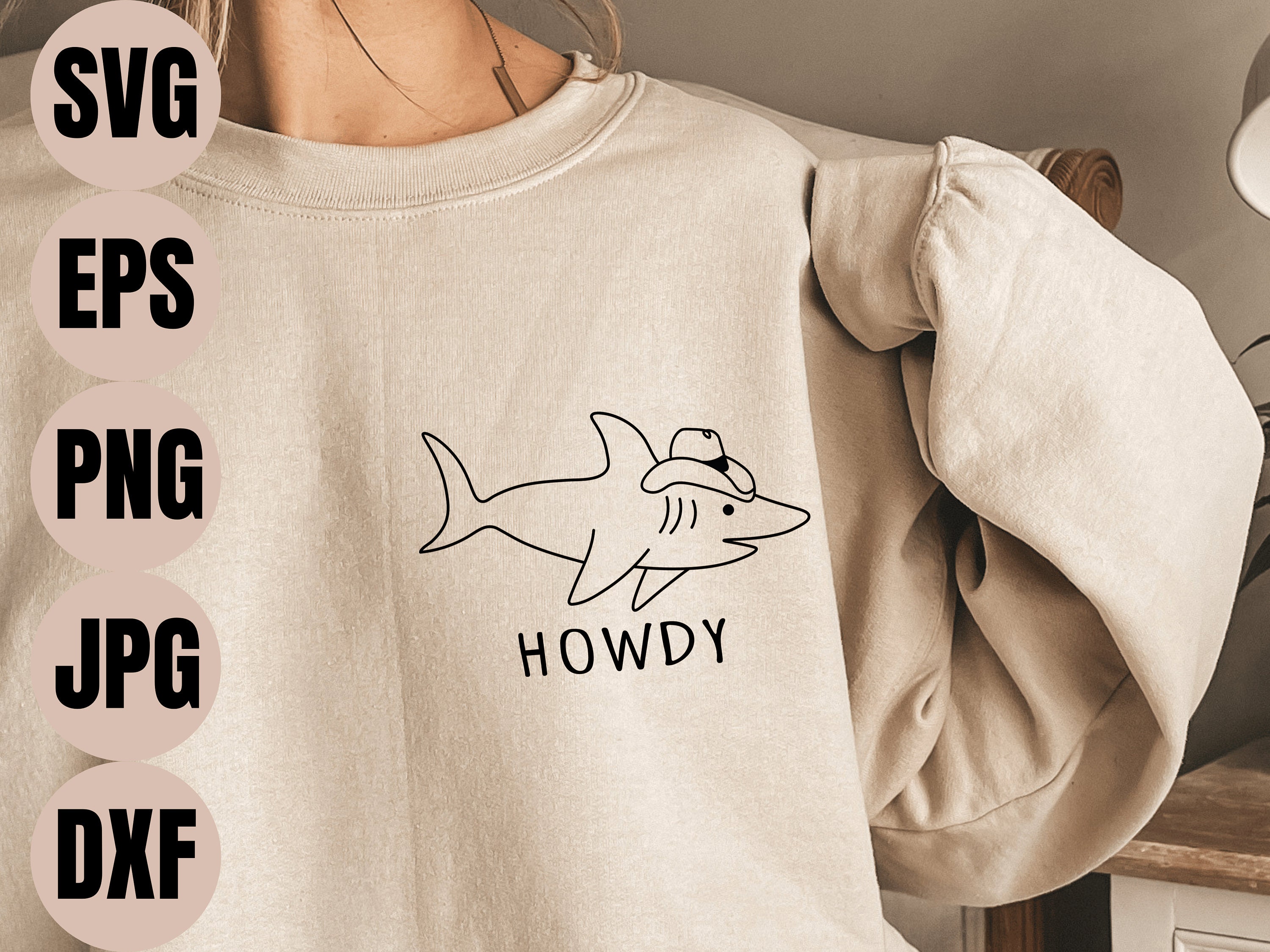 Cowboy Shark Svg Shark Svg Howdy Svg Howdy Shark Svg - Etsy México