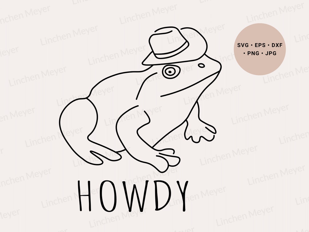 Cowboys Svg, Frog Svg, Cowboy Hat Svg, Western Frog Svg, Frog With ...