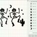 Dancing Pumpkin Skeleton Svg, Dancing Skeletons Svg, Dancing Skeleton ...