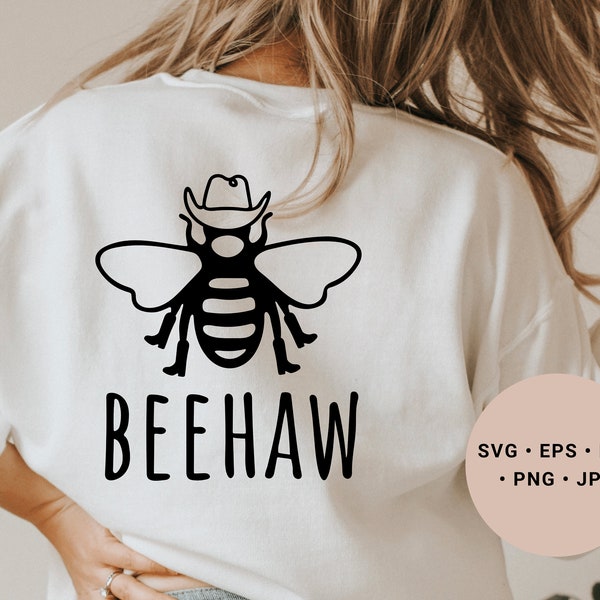 Bee Happy Svg - Etsy