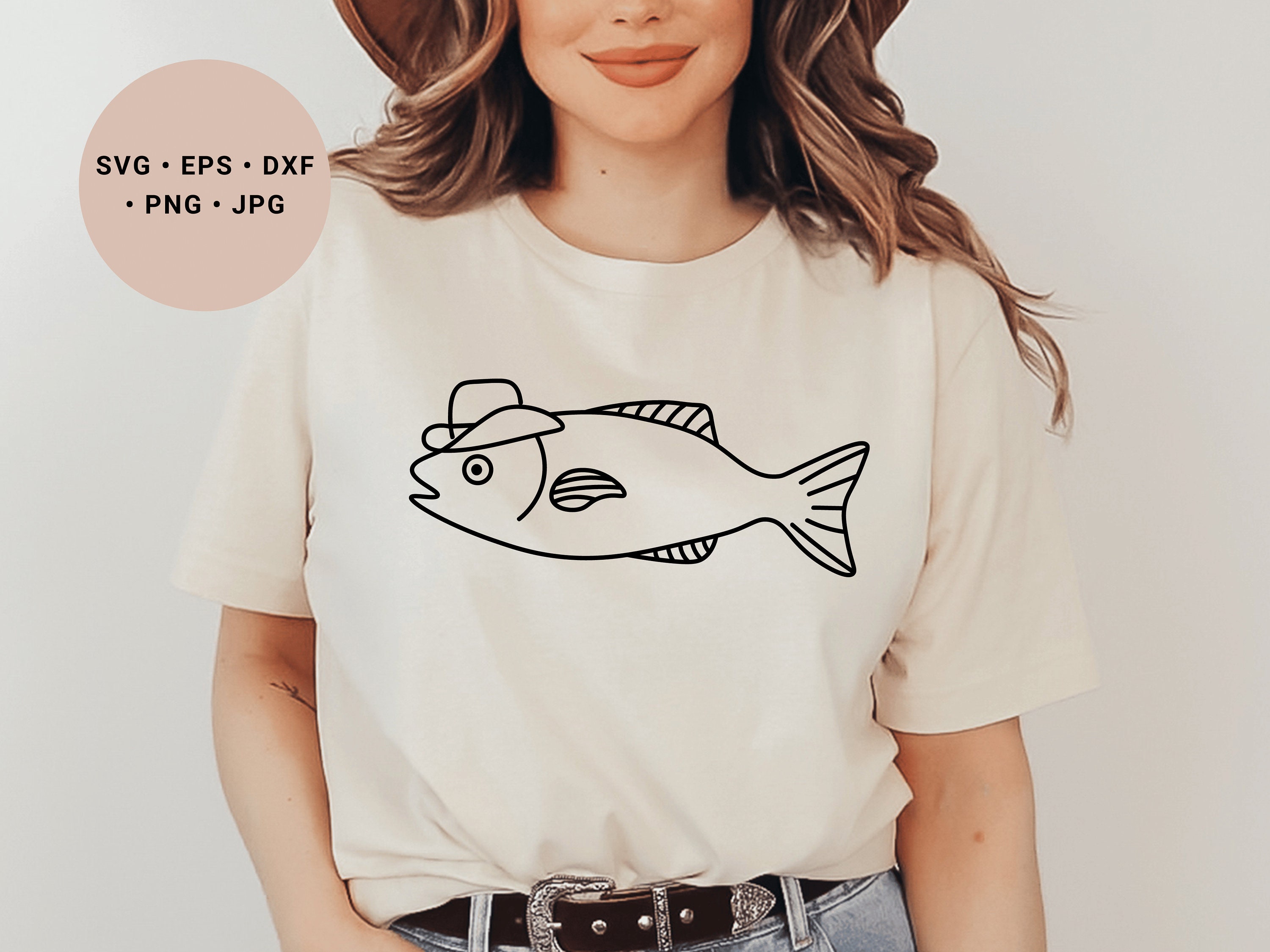 Fish Svg, Western Svg, Cowboy Fish Svg, Cowboy Hat Svg, Cowboys Svg ...
