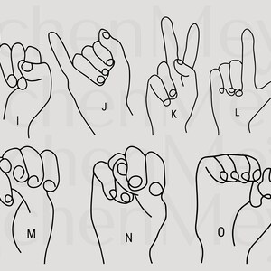 American Sign Language Hand, Sign Language Svg, Asl Alphabet, Hand Sign ...
