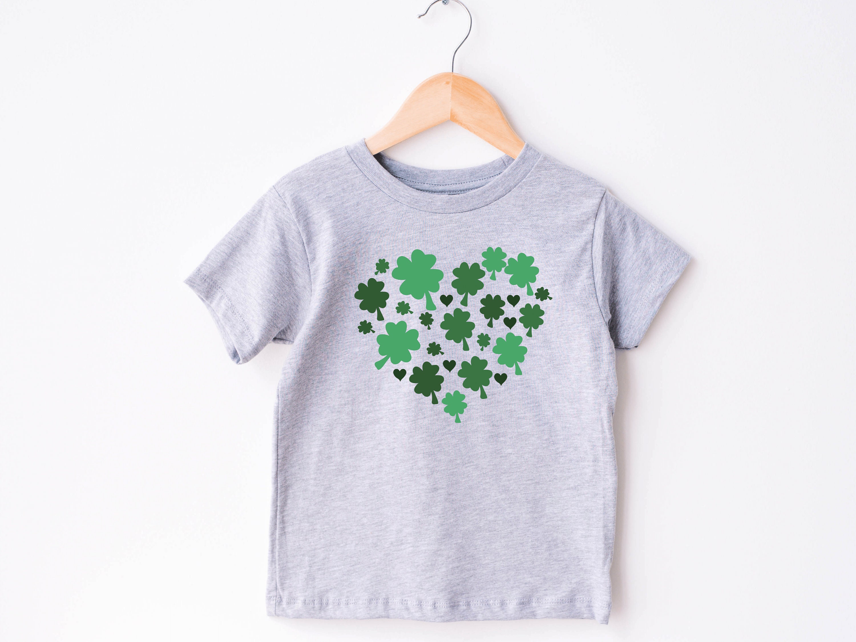 Clover Heart Svg Shamrock Heart Svg St Patricks Day Svg | Etsy