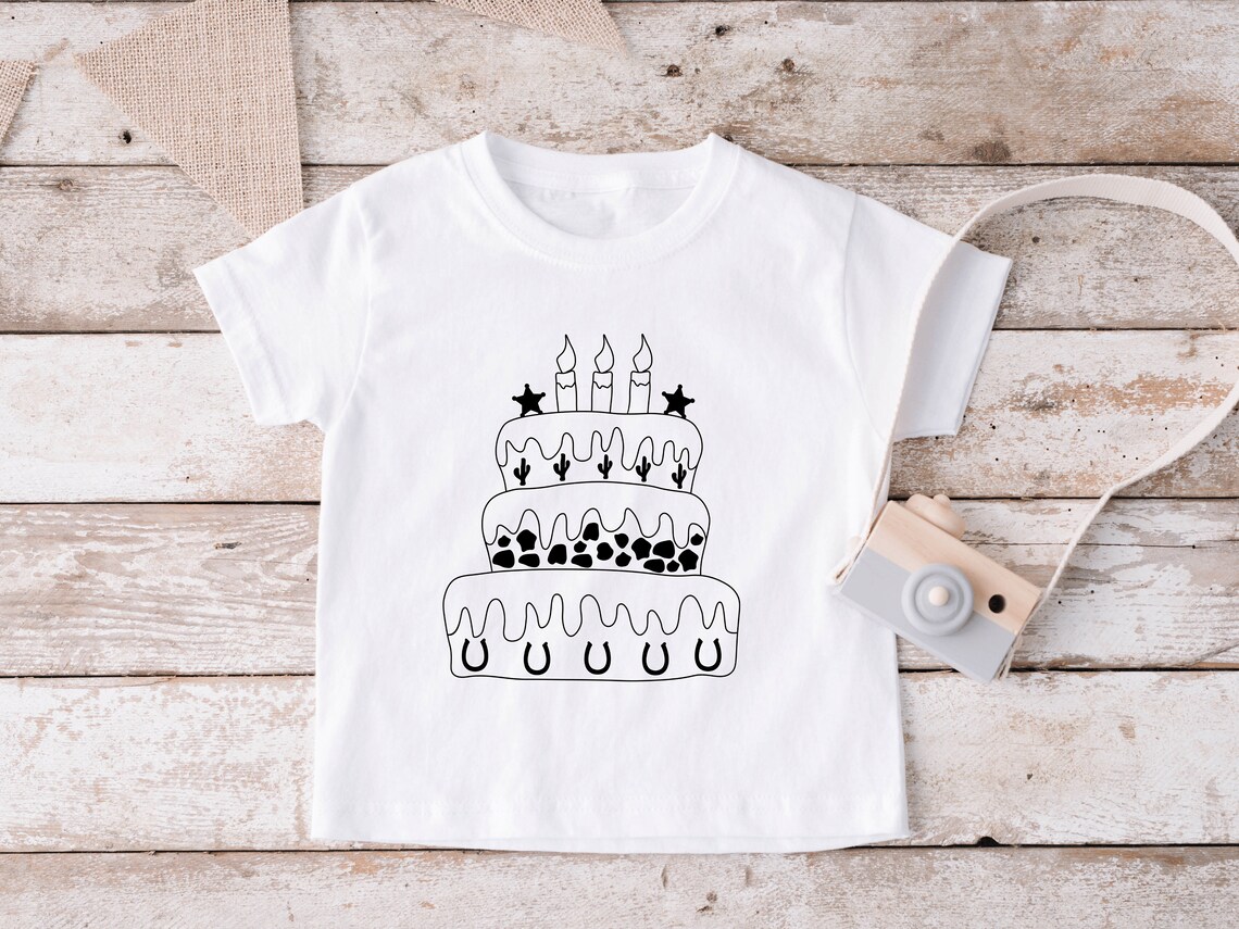 Western Birthday Svg, Birthday Party Svg, Cowboy Birthday Cake Svg ...
