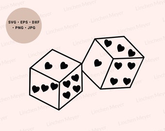 Dice Valentine Svg - Etsy