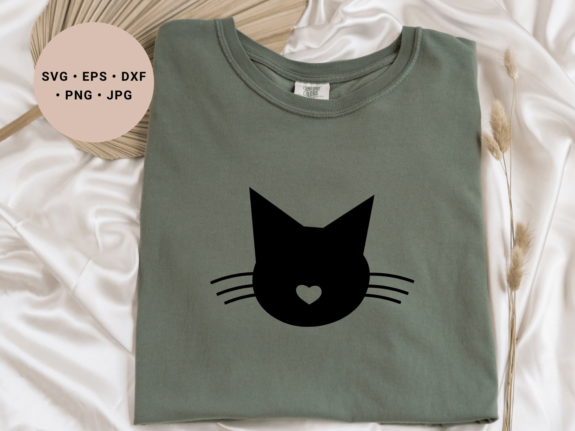 Cat Heart Svg Black Cat Svg Cat Valentine Svg Cat Head Svg - Etsy