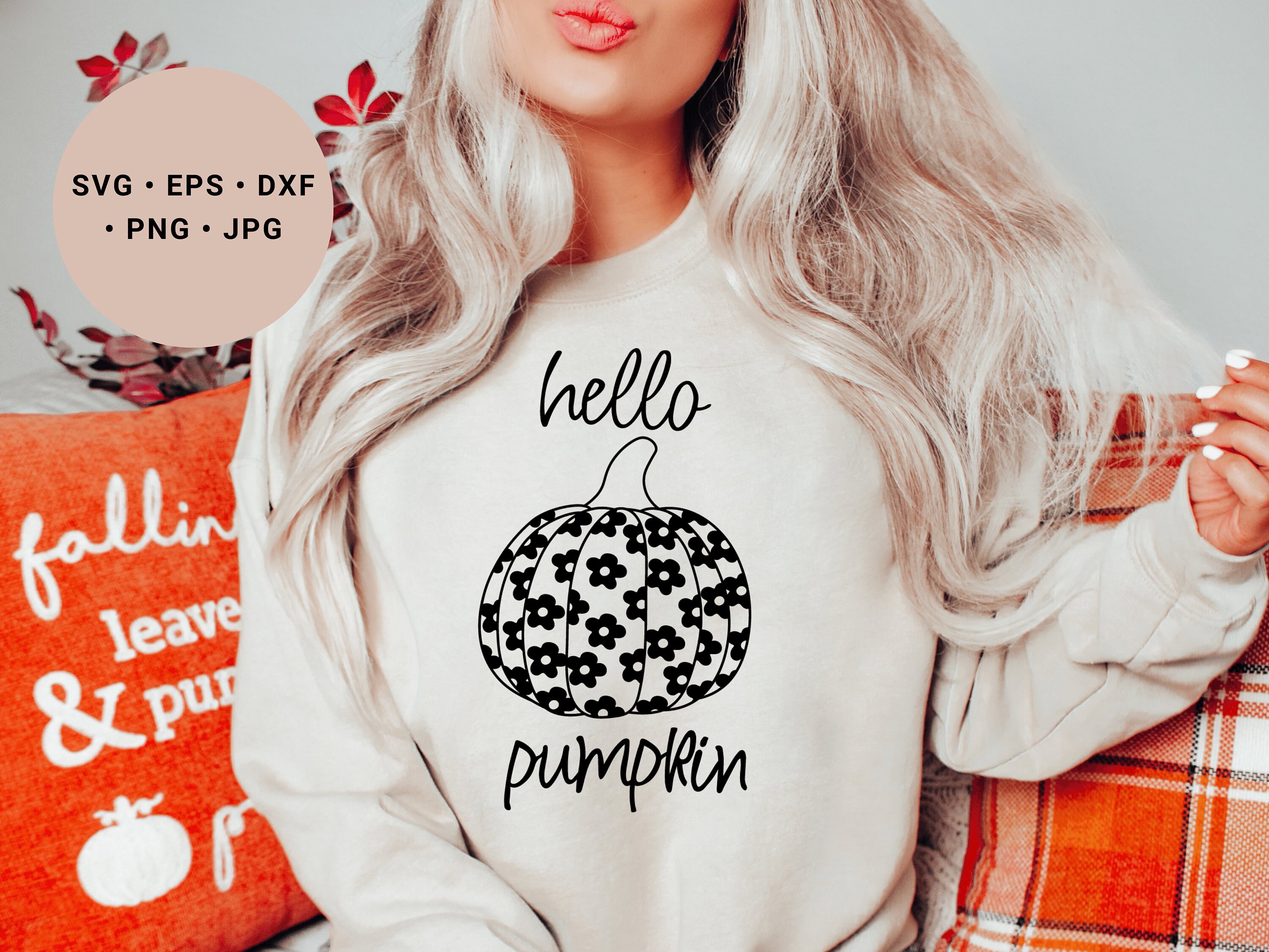 Retro Pumpkin Svghello Pumpkin Svg Pumpkin Svg Daisy Svg - Etsy